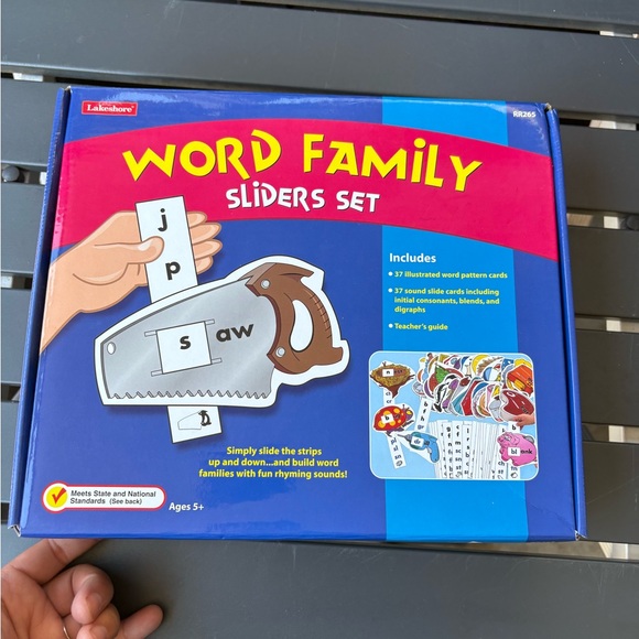 Lakeshore | Toys | Lakeshore Word Family Sliders Set Blue | Poshmark